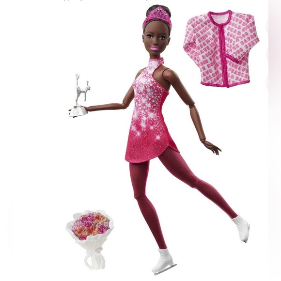 Barbie | Toys | Nib Barbie Ice Skater Doll Brunette Fashion Doll With ...